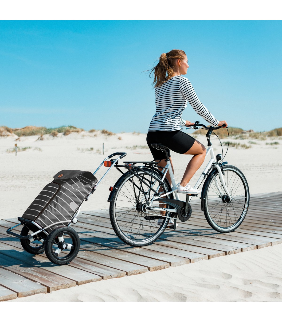 Attelage Chariot Vélo Andersen R1-BigEasy | Poussette de Marché