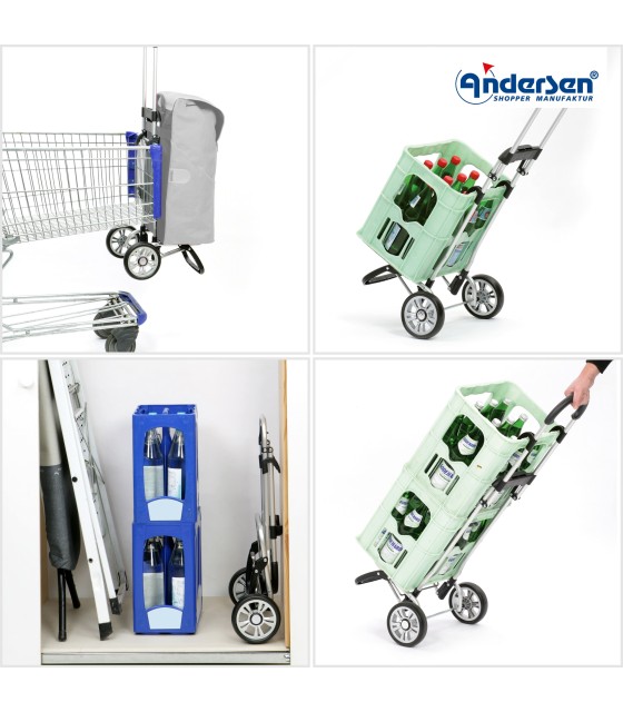 Chariot à roulette pliable Go Two Compact Playmarket | Poussette Marché